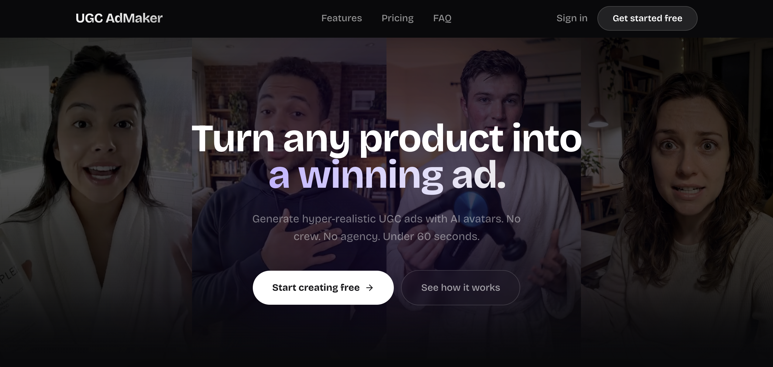 UGC AdMaker | Create AI UGC Ads That Sell